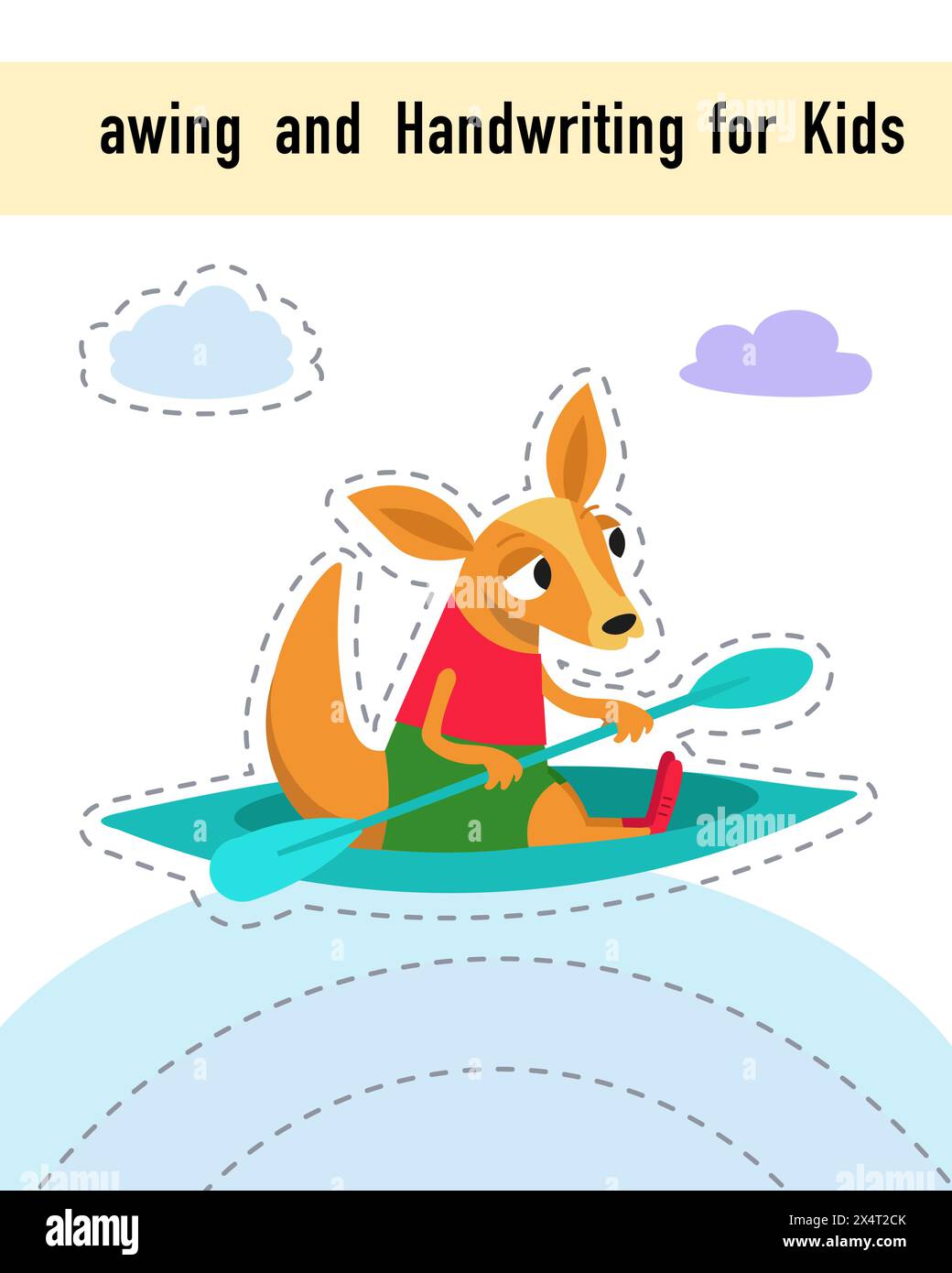 Drawing and handwriting for children. Educational activity game ...