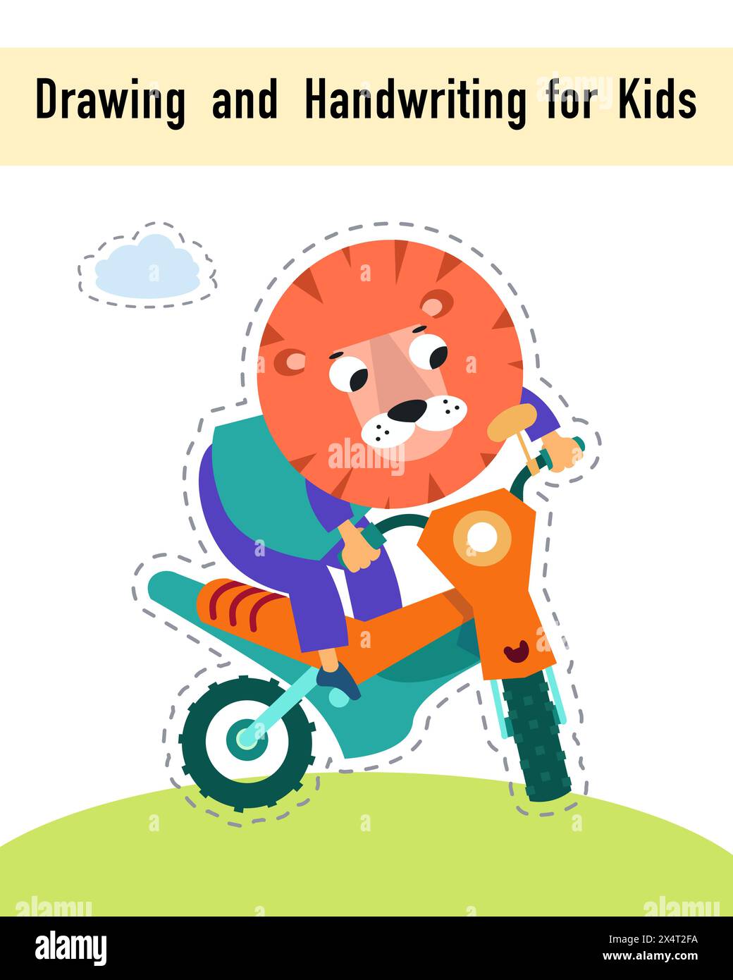 Drawing and handwriting for children. Educational activity game ...