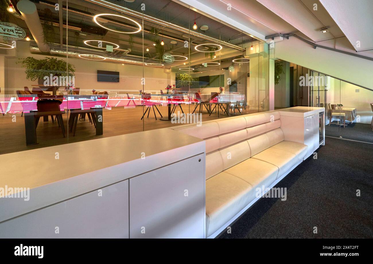 In the VIP area at Philips Stadion - the official arena of FC PSV ...