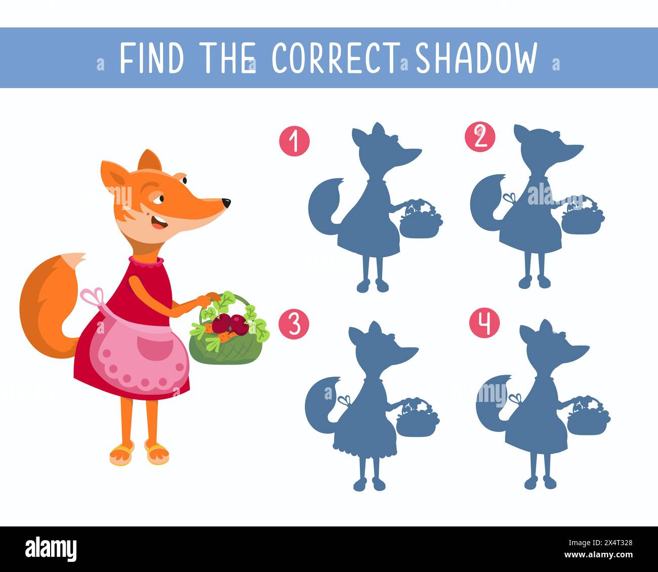 Fox in shadow Stock Vector Images - Alamy