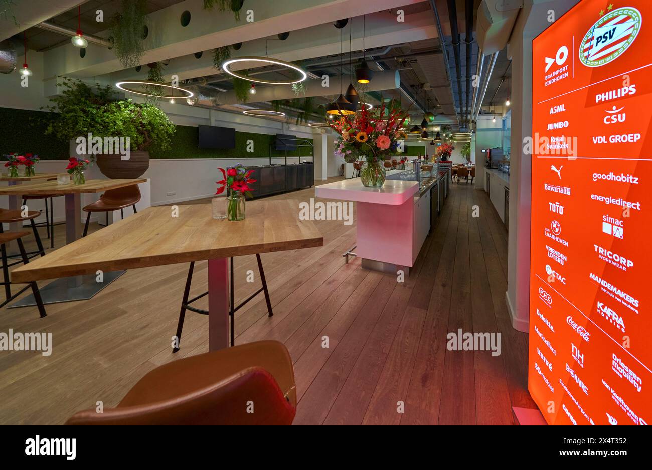 In the VIP area at Philips Stadion - the official arena of FC PSV ...