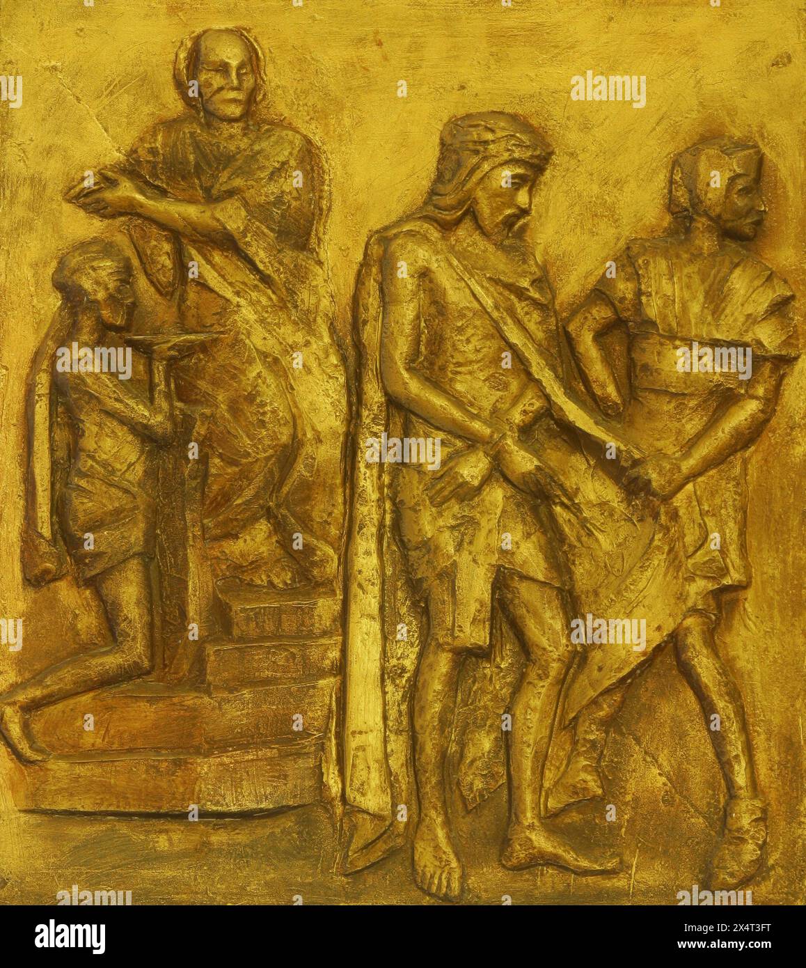 1st Stations of the Cross, Jesus is condemned to death, church of Our ...