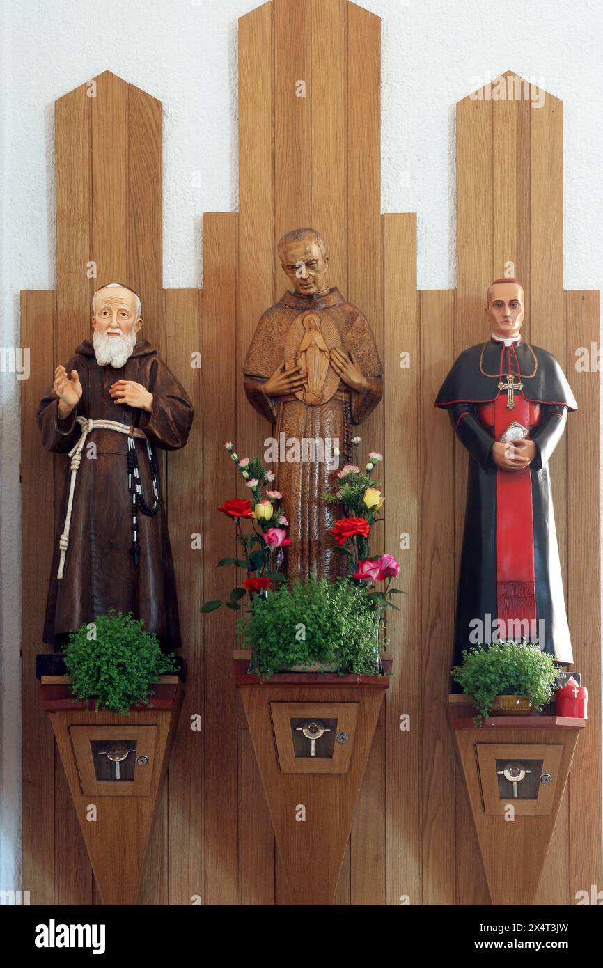 Saint Leopold Mandic, Saint Maximilian Kolbe and Blessed Aloysius ...