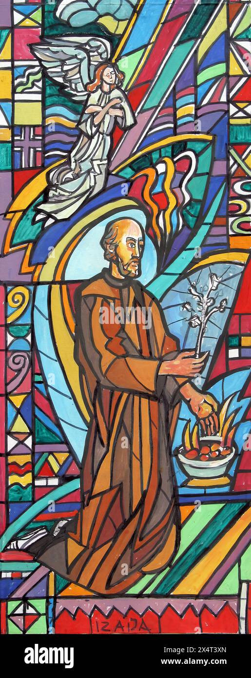 Isaiah, sketch for a stained glass window in the parish church of ...