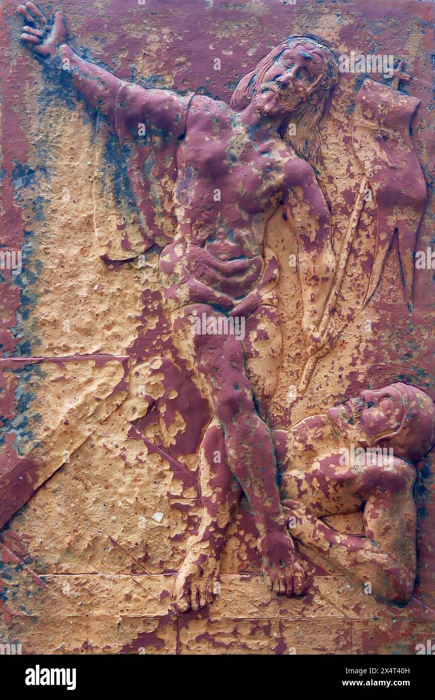 15th Station of the Cross, Jesus rises from the tomb, parish church of ...