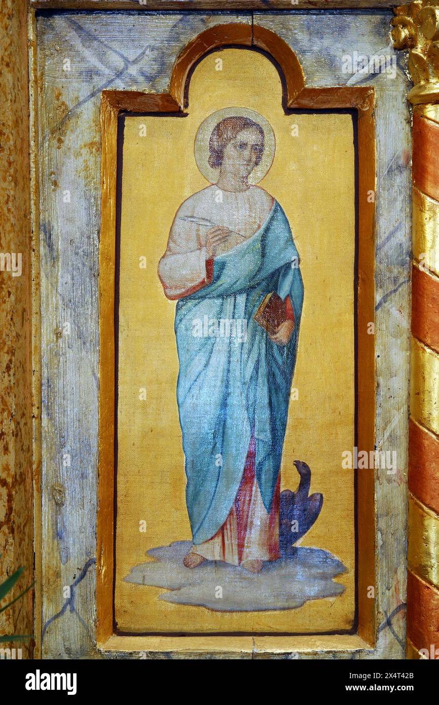 Saint John the Evangelist, main altar in the parish church of the Holy ...