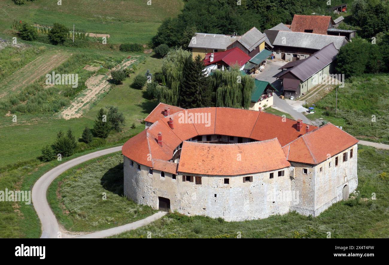 Old town castle Ribnik used as defense against enemies from thirteenth ...