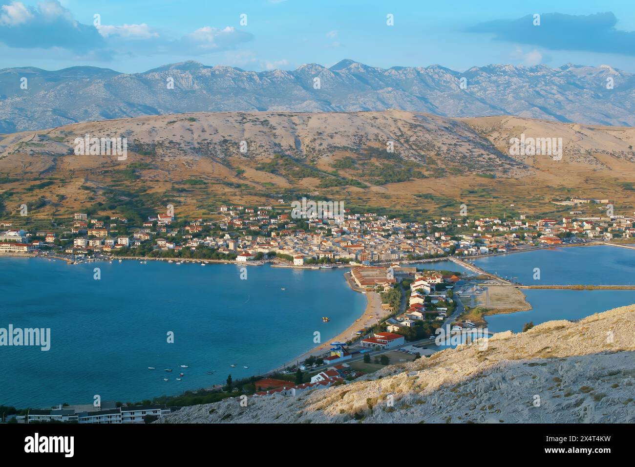 Town of Pag, island Pag, Croatia Stock Photo - Alamy
