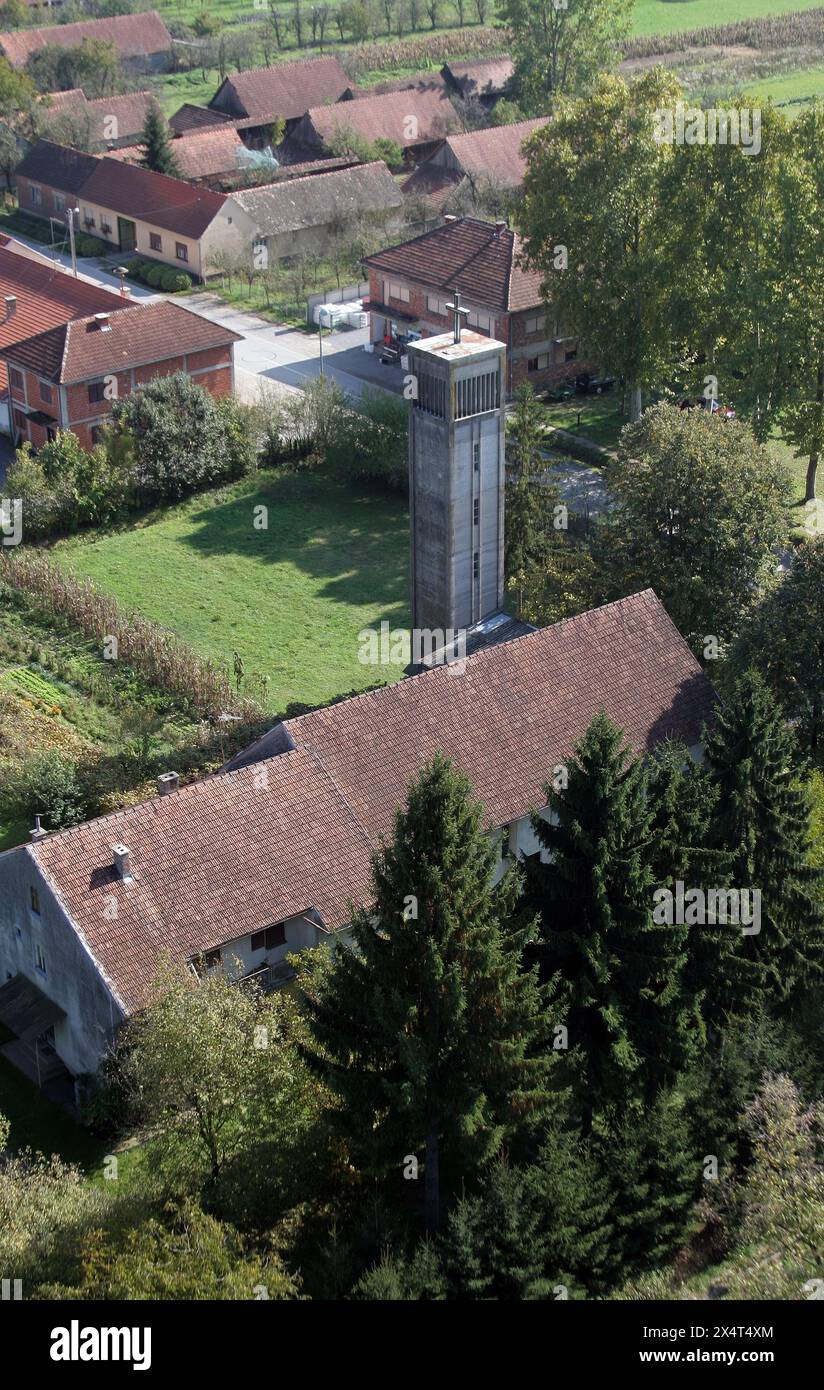 Parish Church of the Sacred Heart of Jesus in Ivanovo Selo, Croatia ...