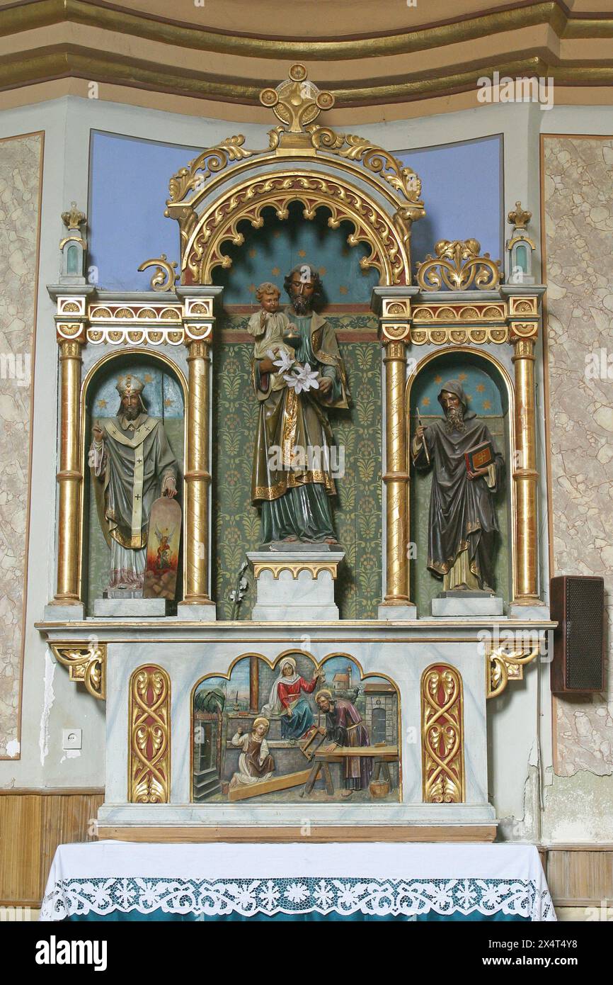 Altar Saint Joseph in the parish church of Saint Mary Magdalene in ...