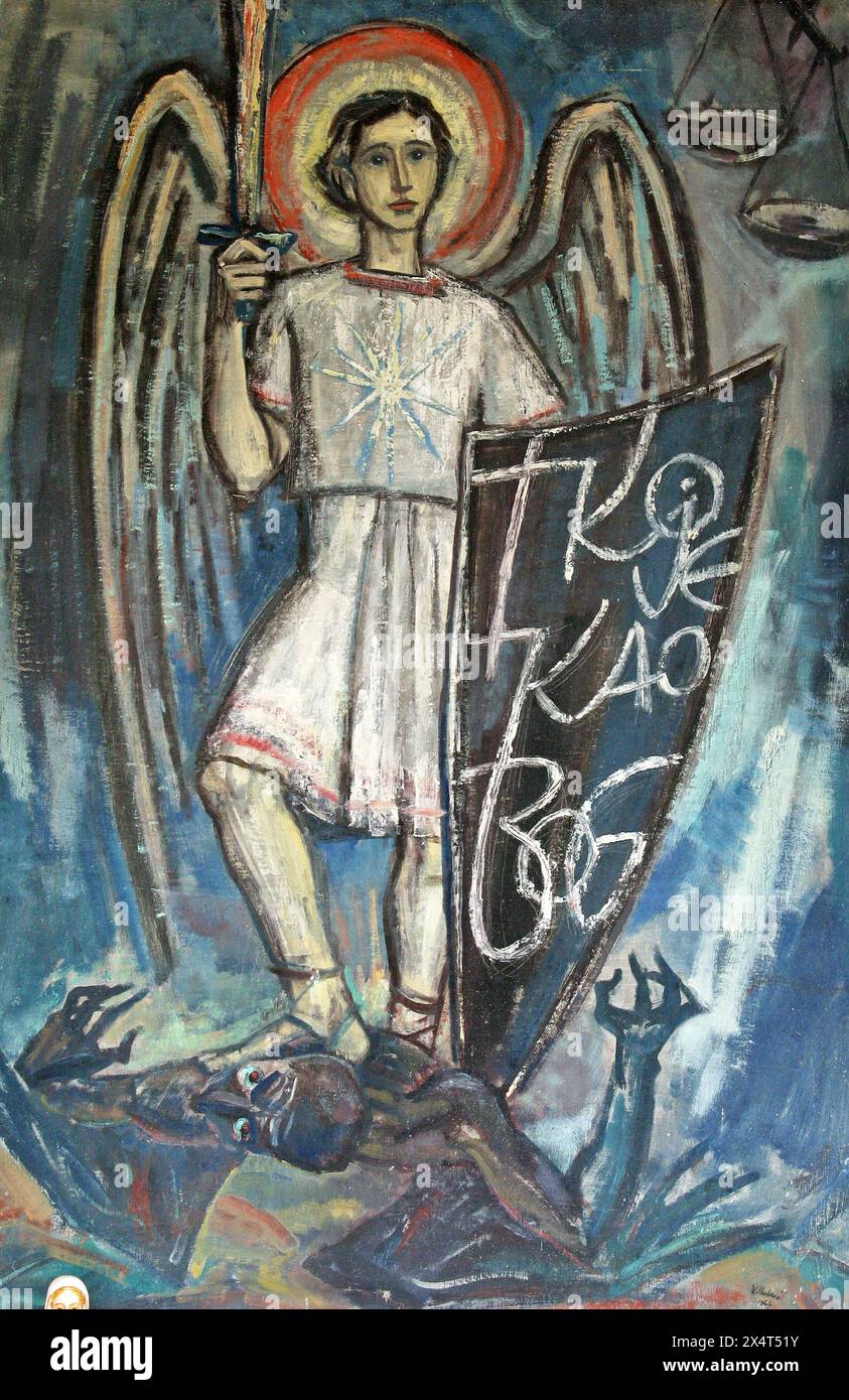 Saint Michael the Archangel, altarpiece in the chapel of Saint Michael in Gornje Predrijevo ...