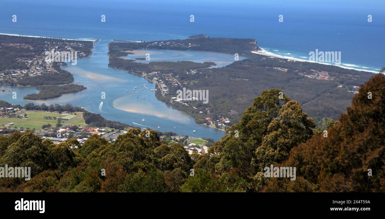 View of Camden Head, Laurieton and North Haven from North Brother ...