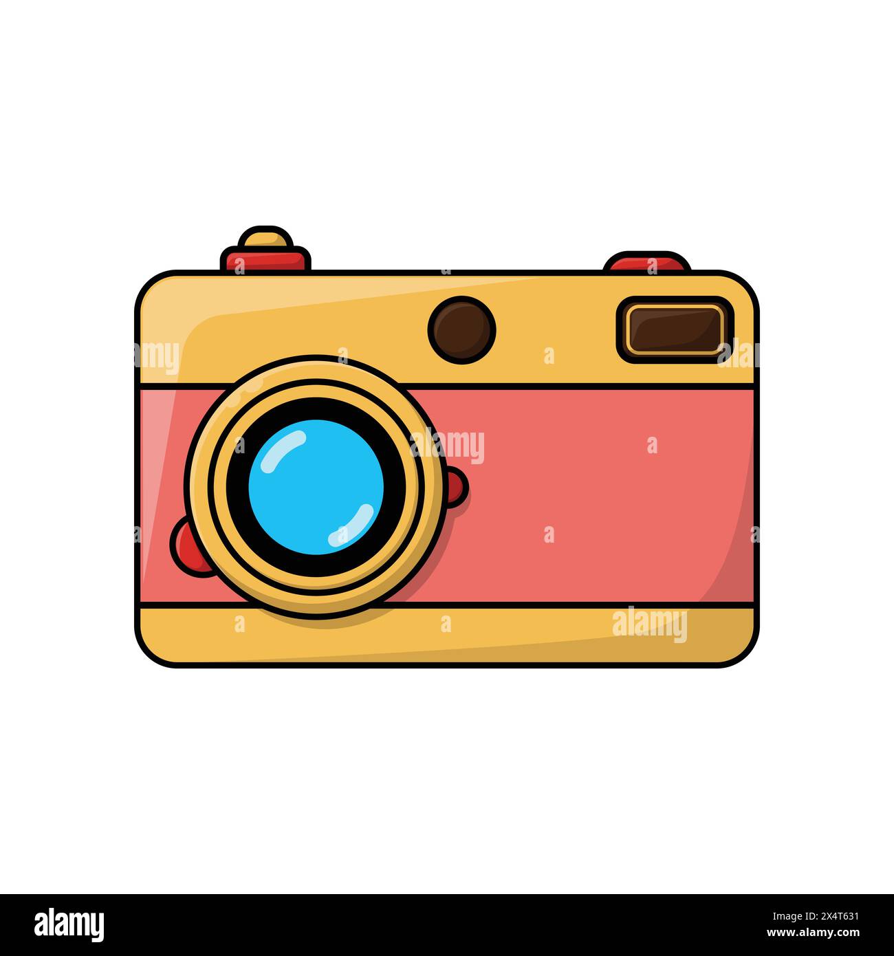 Retro camera icon. Device gadget technology and electronic theme ...