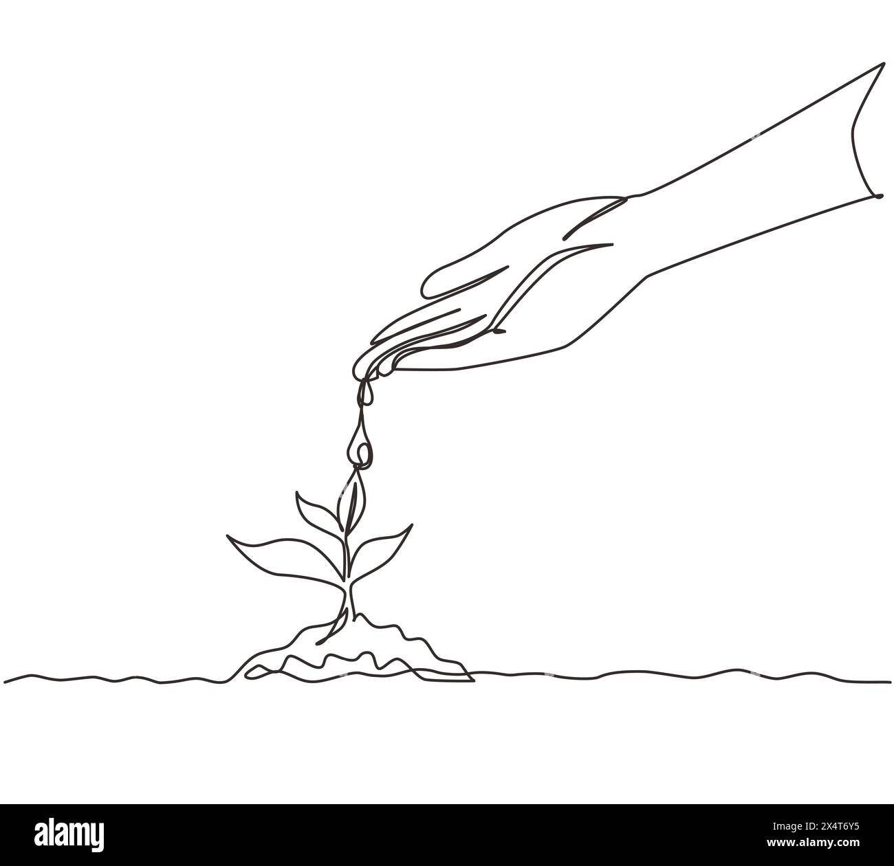 Germination fertile soil Stock Vector Images - Alamy