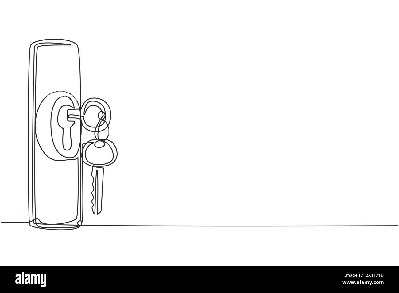 Keys hand front door Stock Vector Images - Alamy