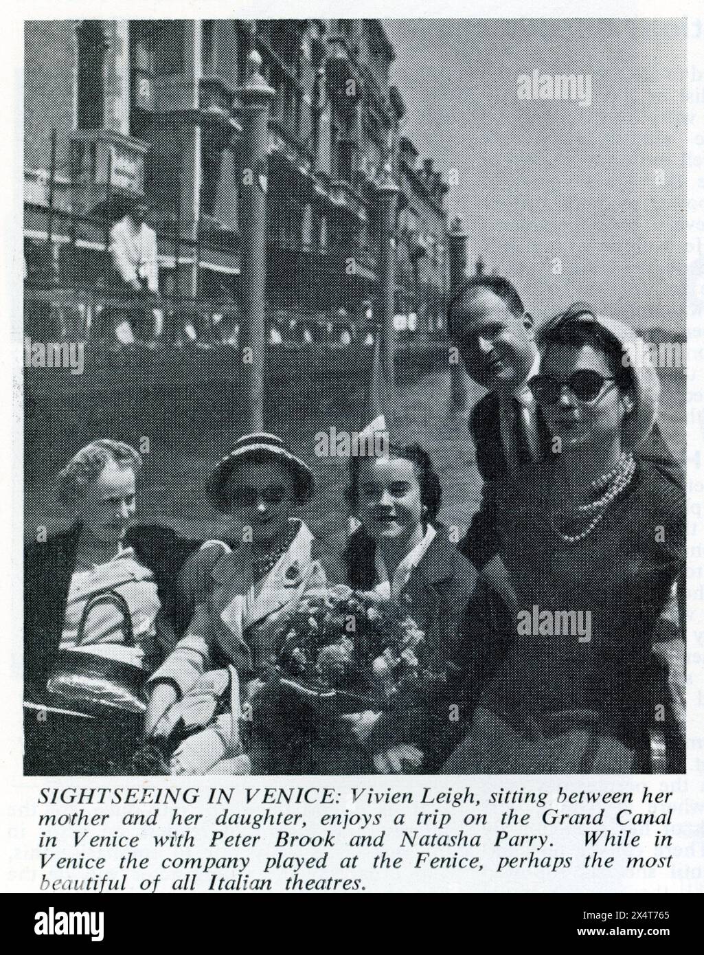 VIVIEN LEIGH sitting between her mother and daughter with Director ...