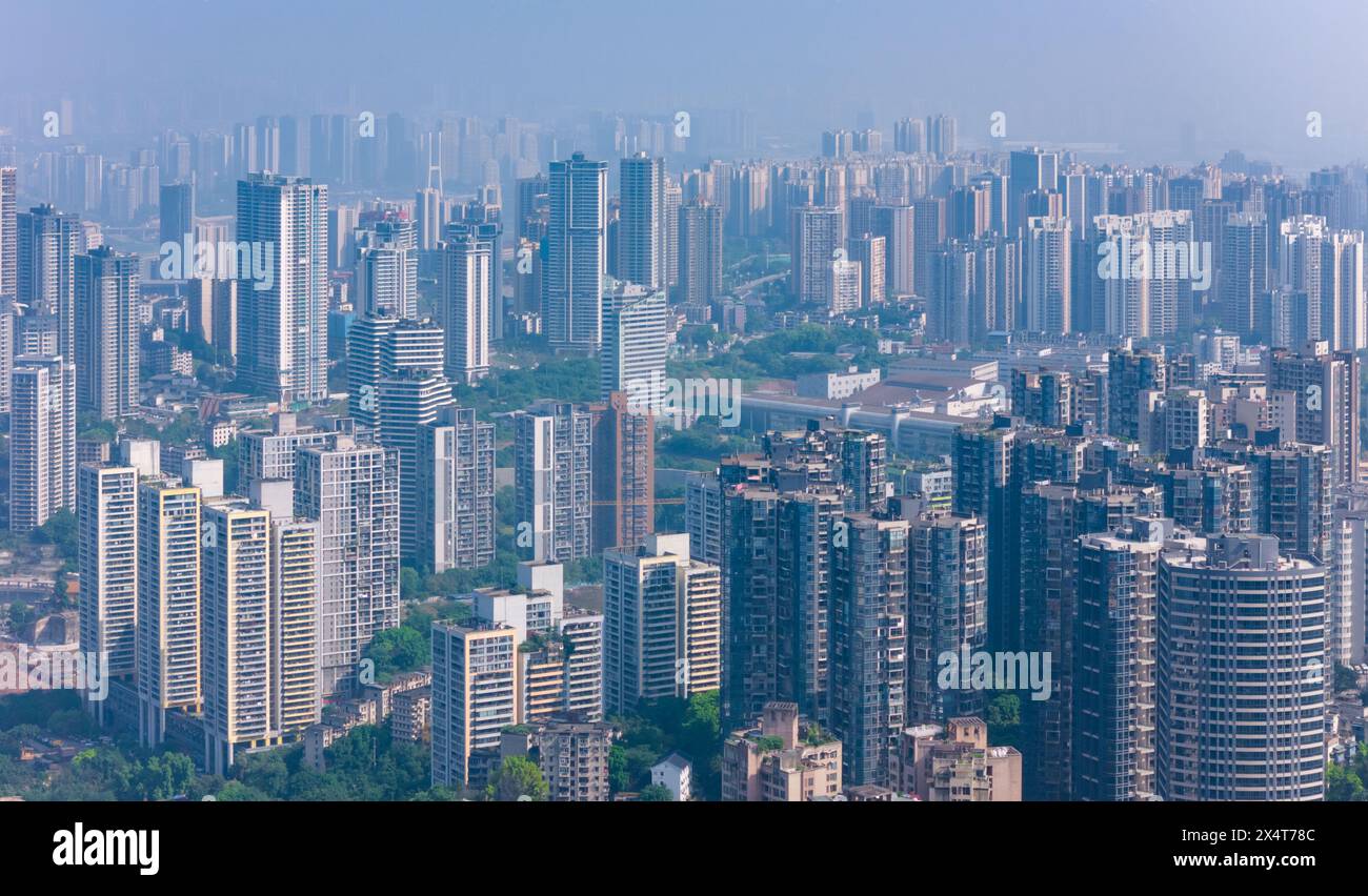 CHONGQING, CHINA - MAY 5, 2024 - High-rise buildings are seen in ...
