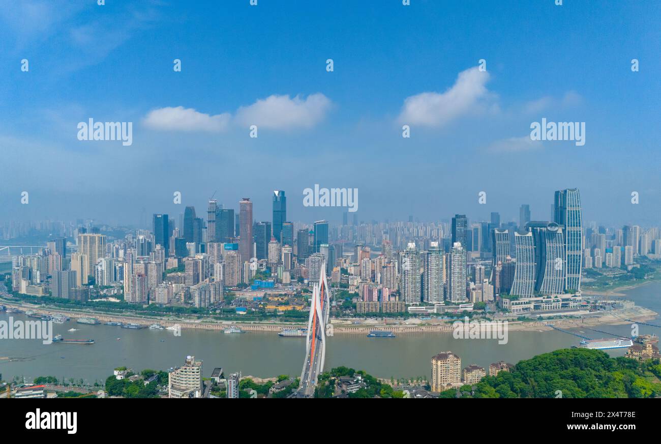 CHONGQING, CHINA - MAY 5, 2024 - High-rise buildings are seen in ...