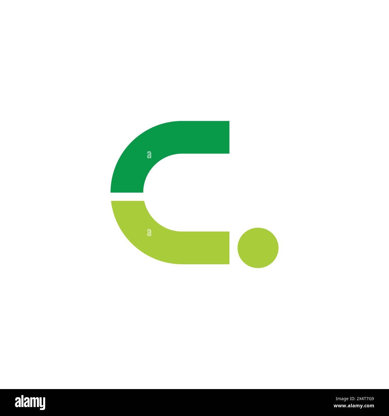 letter cj colorful green geometric logo vector Stock Vector Image & Art ...