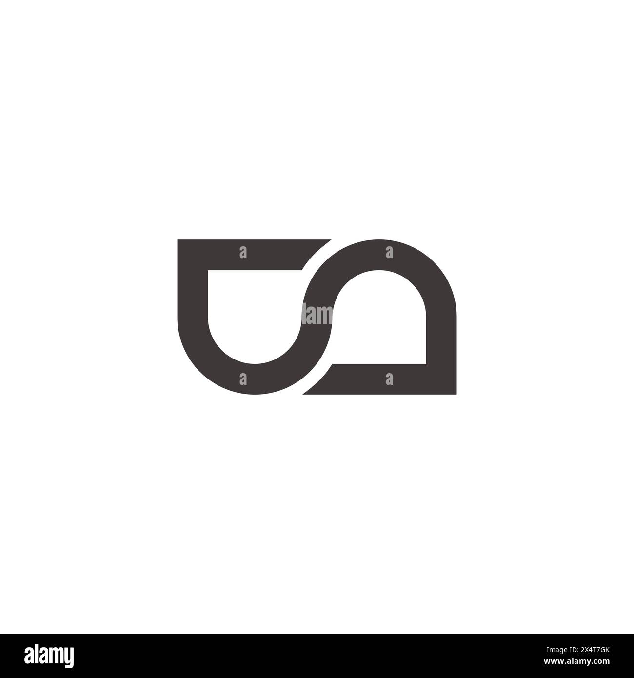 letter cn curves smooth logo vector Stock Vector Image & Art - Alamy