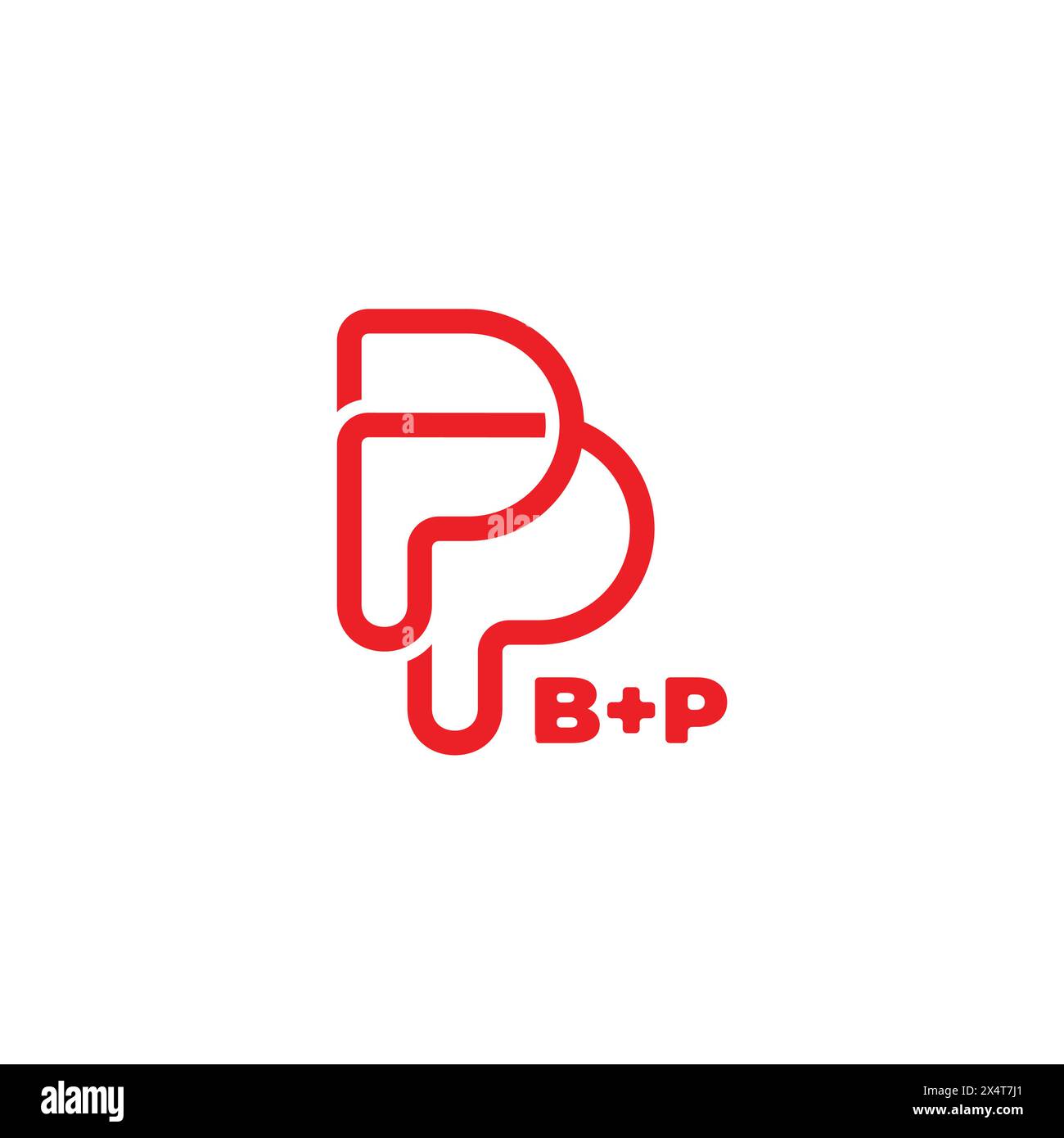 letter bp circles infinity line simple logo vector Stock Vector Image ...