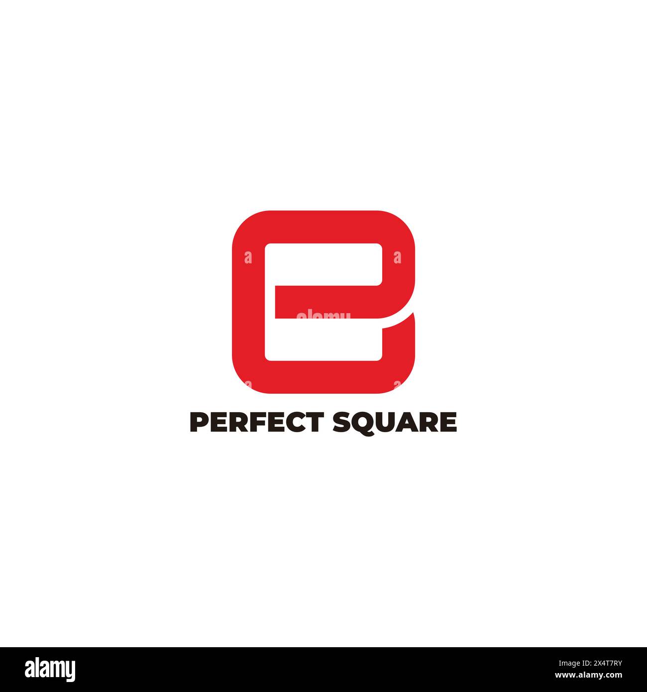 letter e square perfect simple logo vector Stock Vector Image & Art - Alamy