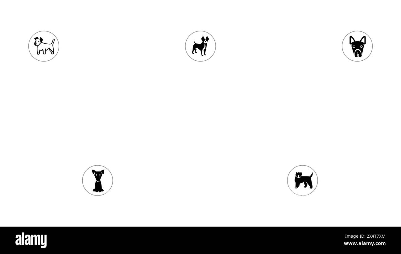 Minimal dog logo Cut Out Stock Images & Pictures - Alamy