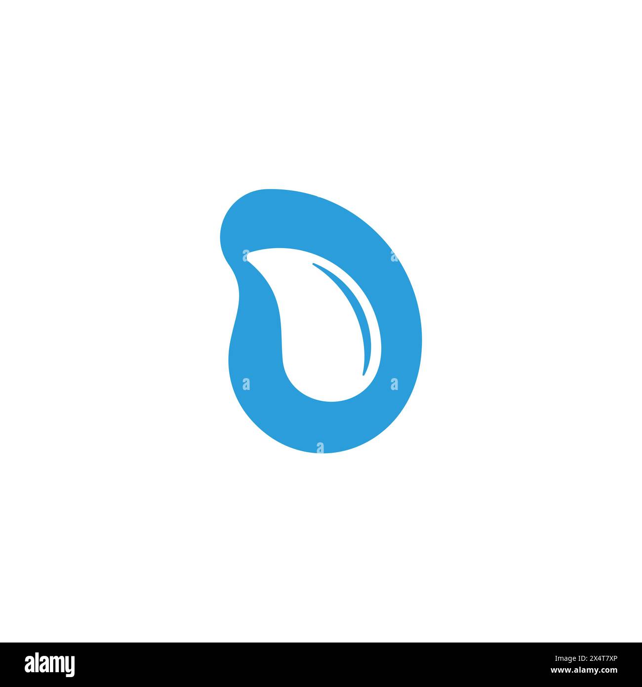 letter d blue drop water pure symbol logo vector Stock Vector Image ...