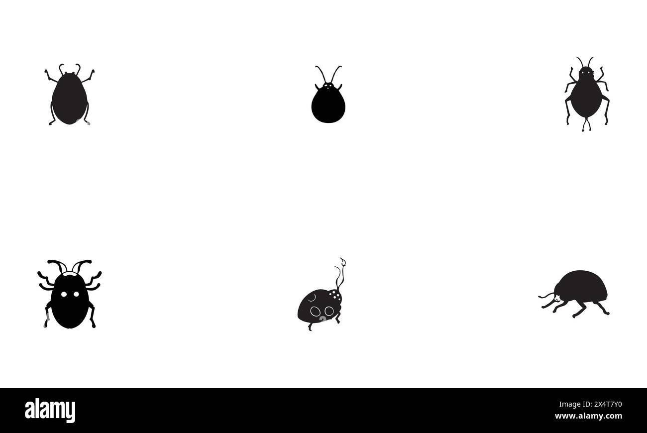 Black beetle Stock Vector Images - Alamy