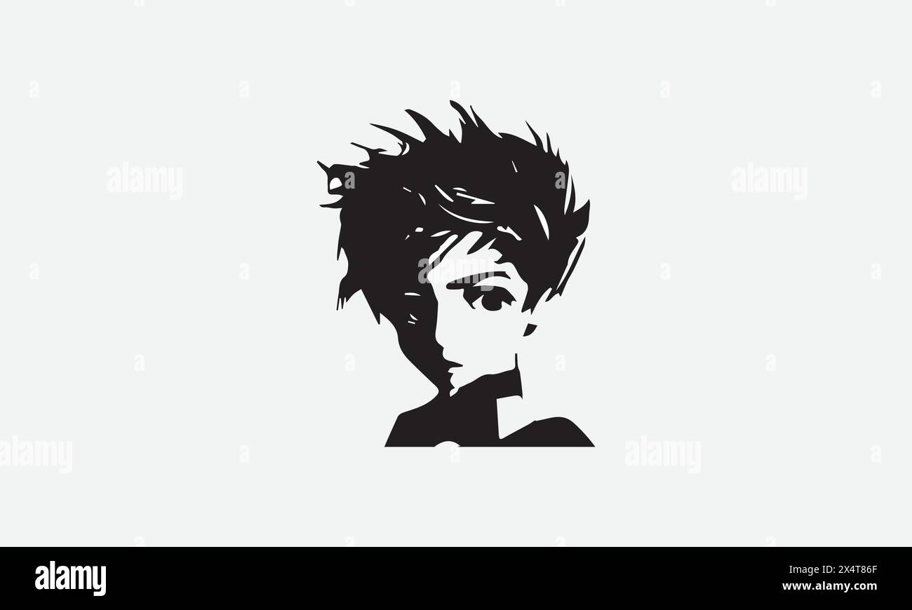 Cute anime boy Stock Vector Images - Alamy