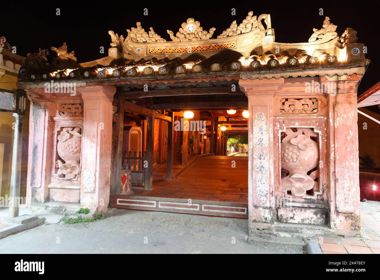 Japanese COvered Bridge at night - Hoi An Vietnam. This bridge is a ...