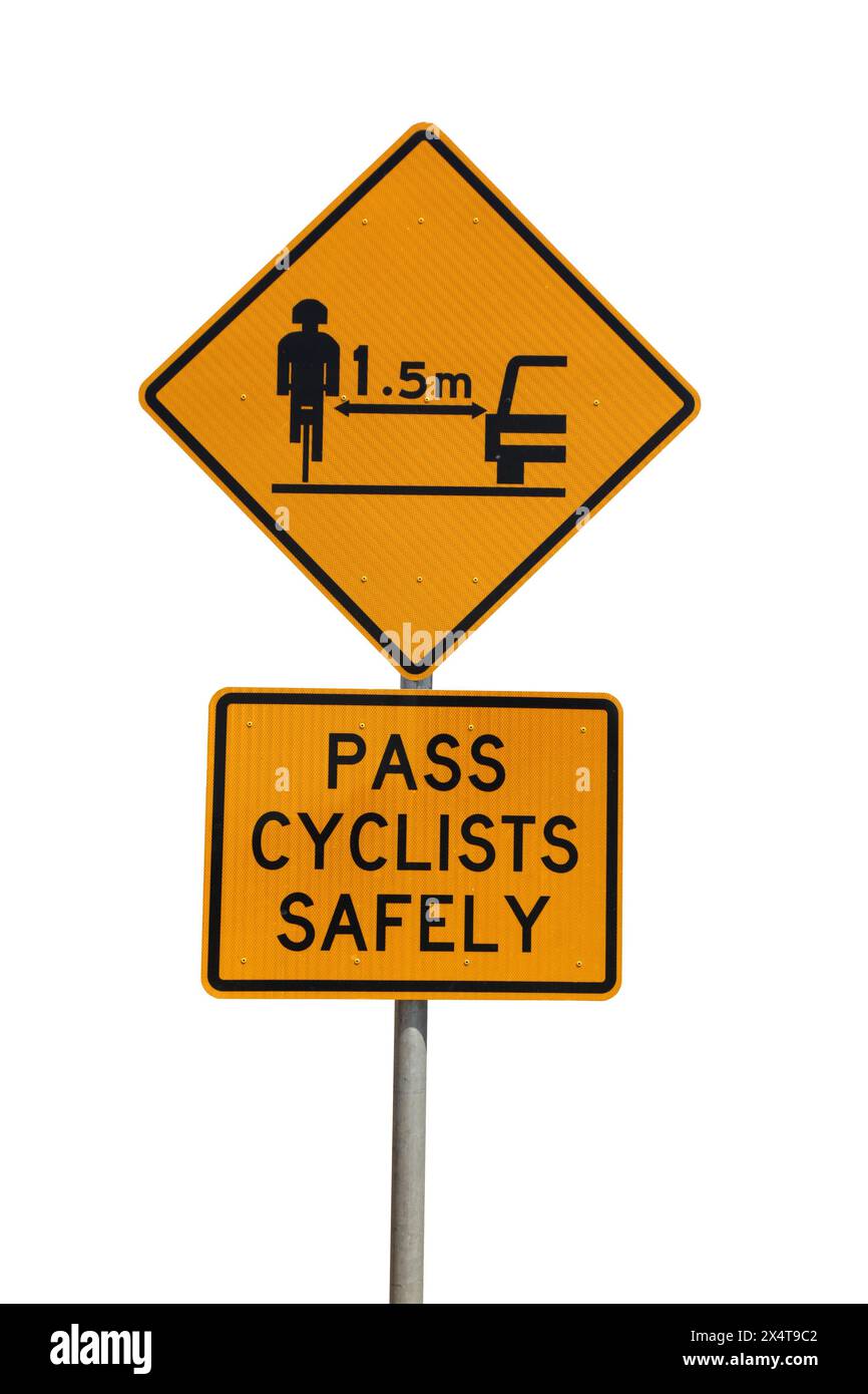 Bicycle on sign Cut Out Stock Images & Pictures - Alamy