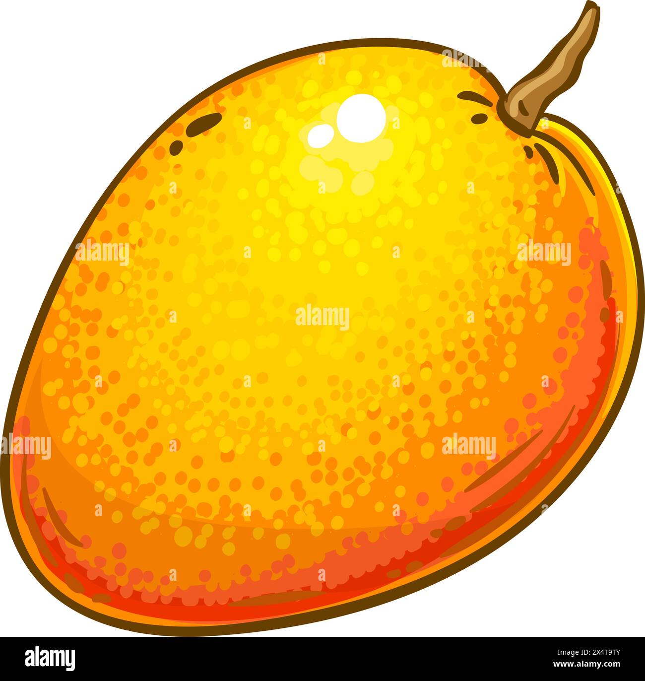 Mango Fruits Colored Detailed Illustration Stock Vector Image & Art - Alamy