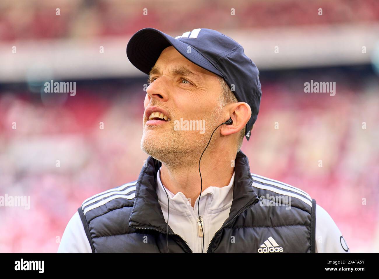 Stuttgart, Germany. 04th May, 2024. Trainer Thomas Tuchel (FCB), team ...