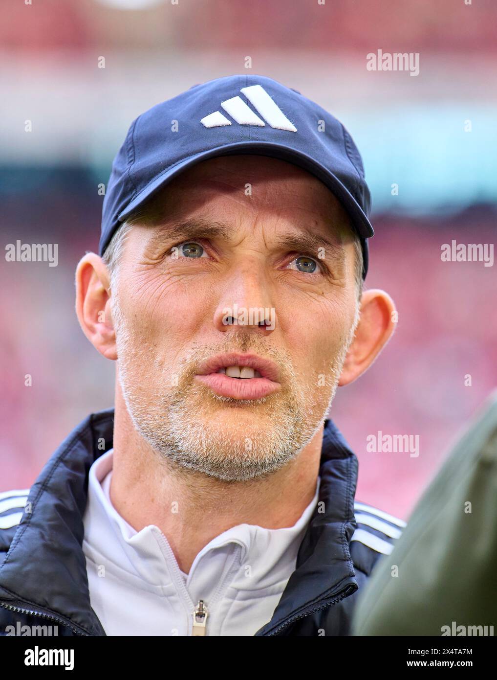 Stuttgart, Germany. 04th May, 2024. Trainer Thomas Tuchel (FCB), team ...