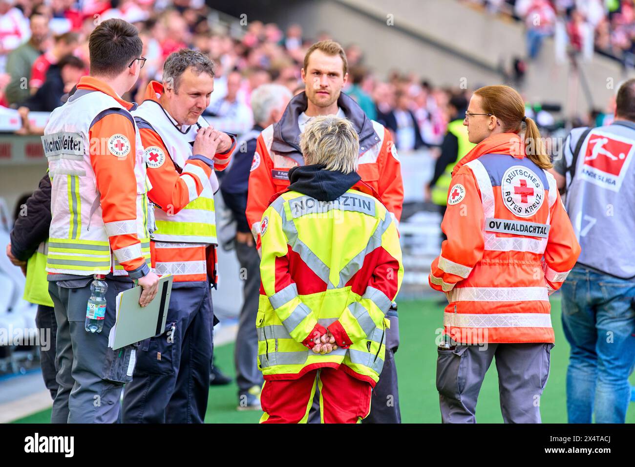 Stuttgart, Germany. 04th May, 2024. BRK doctor, notarzt, notaerztin ...