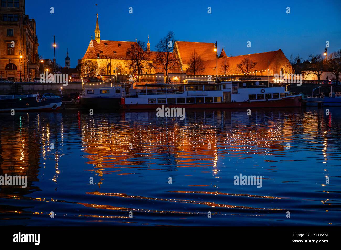 Monastery City River Water Water Moon Monastery_Spiritual