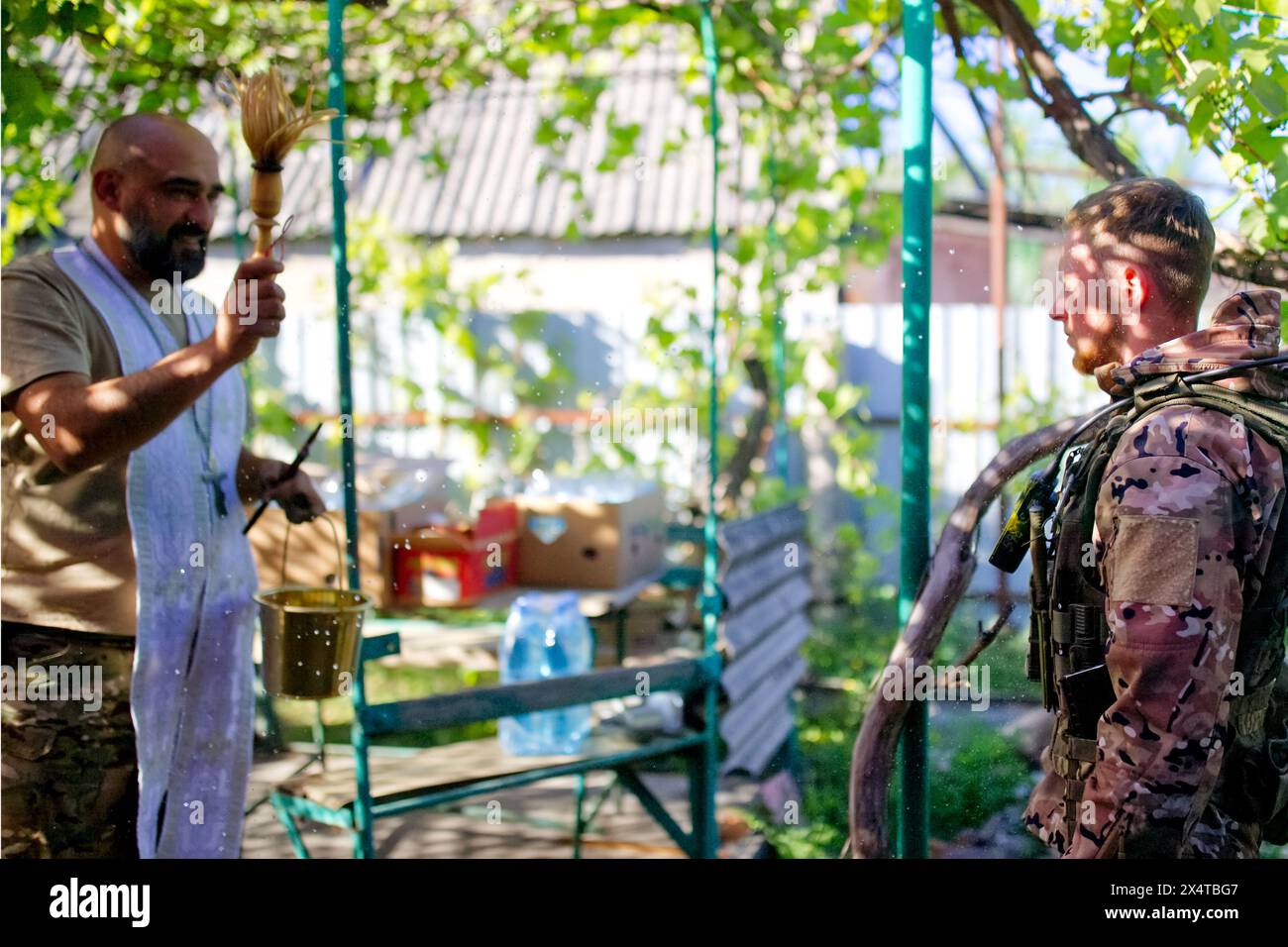 Liman, Donetska Region, Ukraine. 4th May, 2024. ''Easter at the Front ...