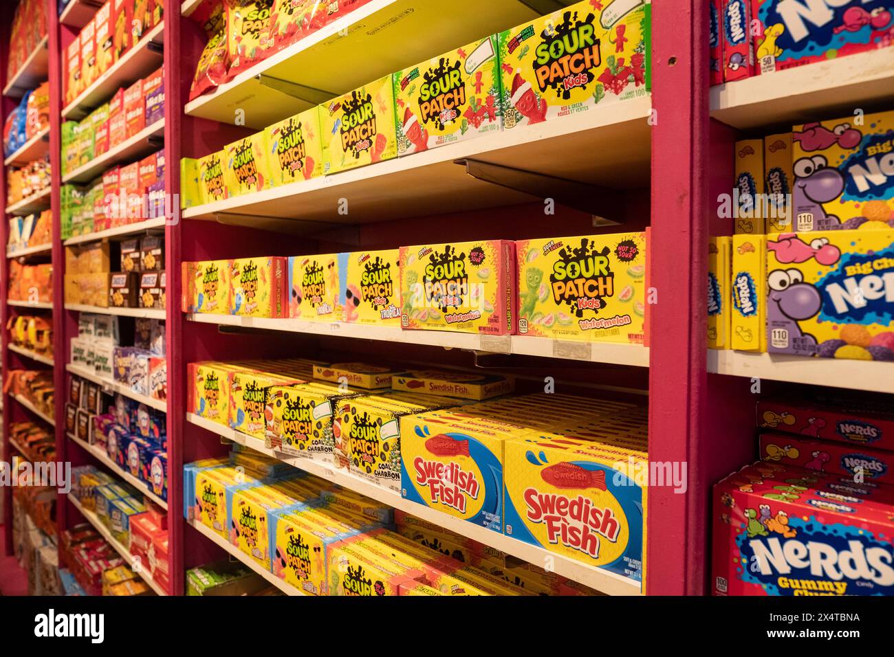 Sour Patch, Swedish Fish, Nerds Candy Stock Photo - Alamy