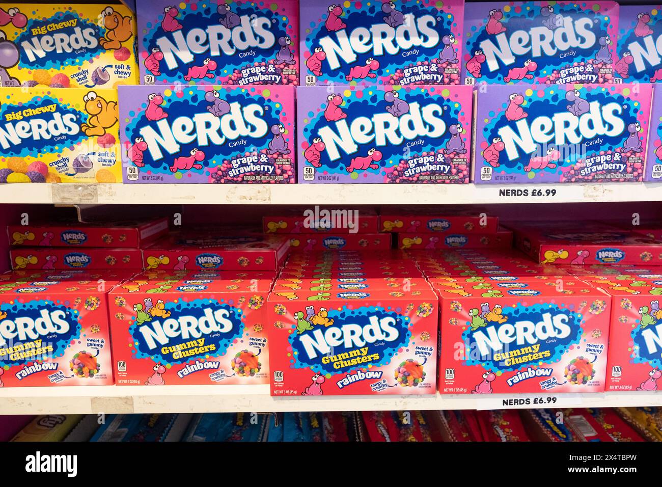 Nerds Candy, at a London Candy Store, UK, May 4th 2024 Stock Photo - Alamy