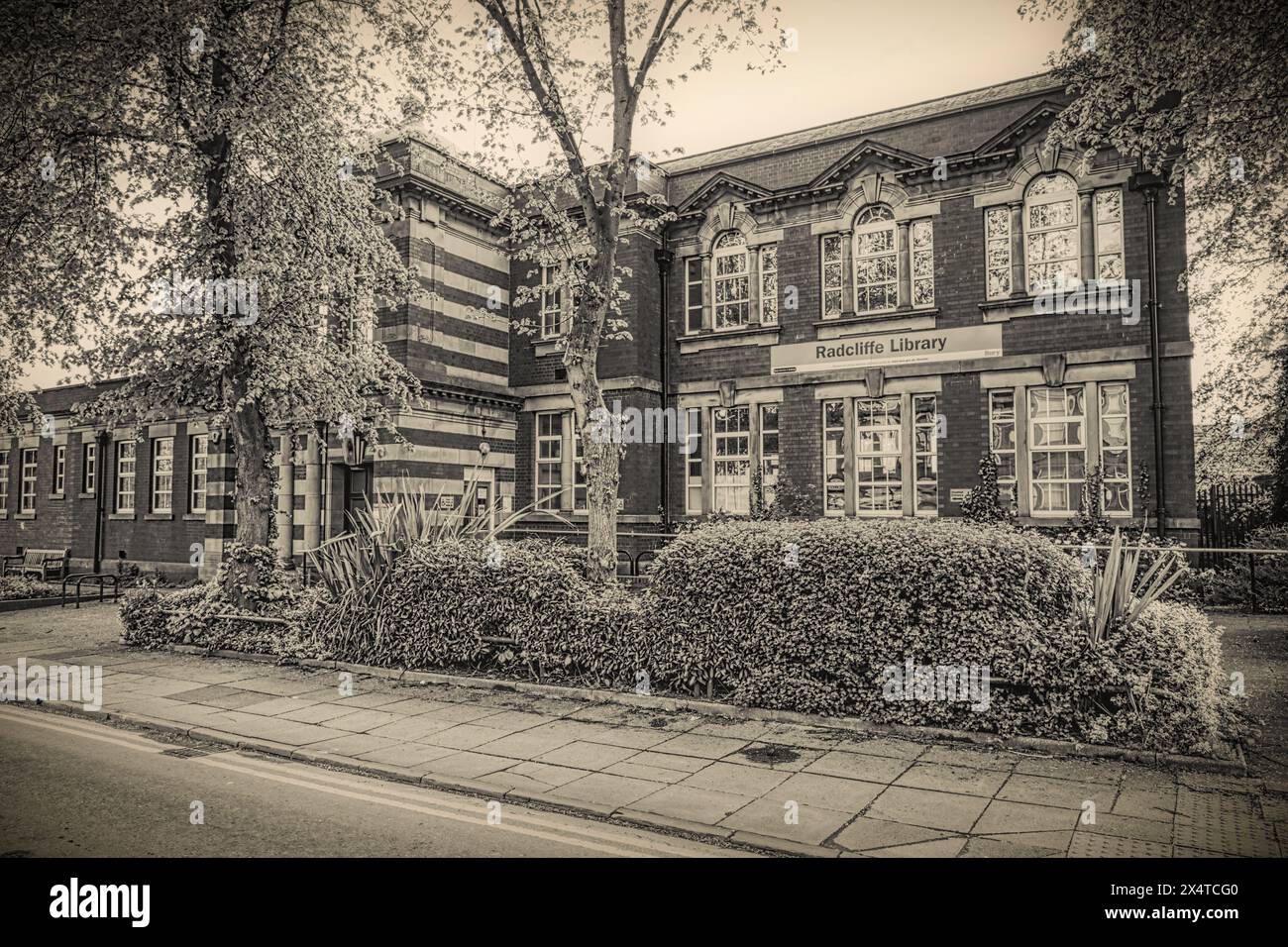 Old Radcliffe Library, Radcliffe, Lancashire, England, United Kingdom ...