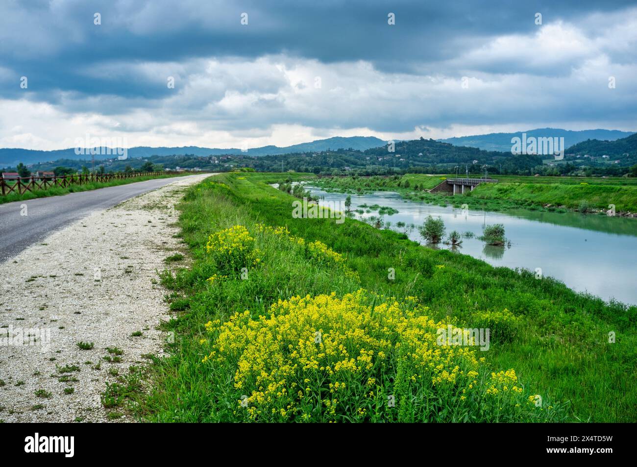 River engineering works for flood protection and hydraulic and ...