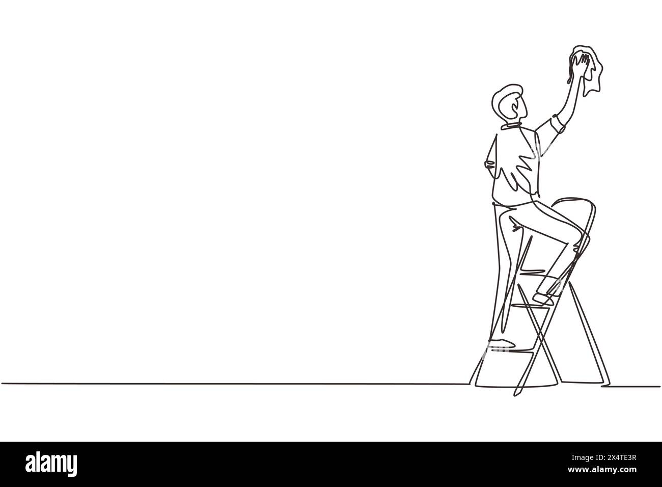 Drawing a line on window Stock Vector Images - Alamy