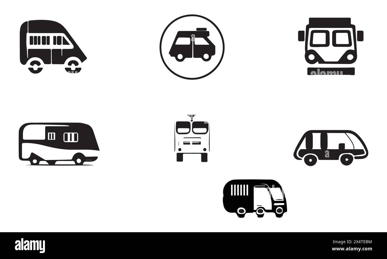 Rv minimal logo Black and White Stock Photos & Images - Alamy