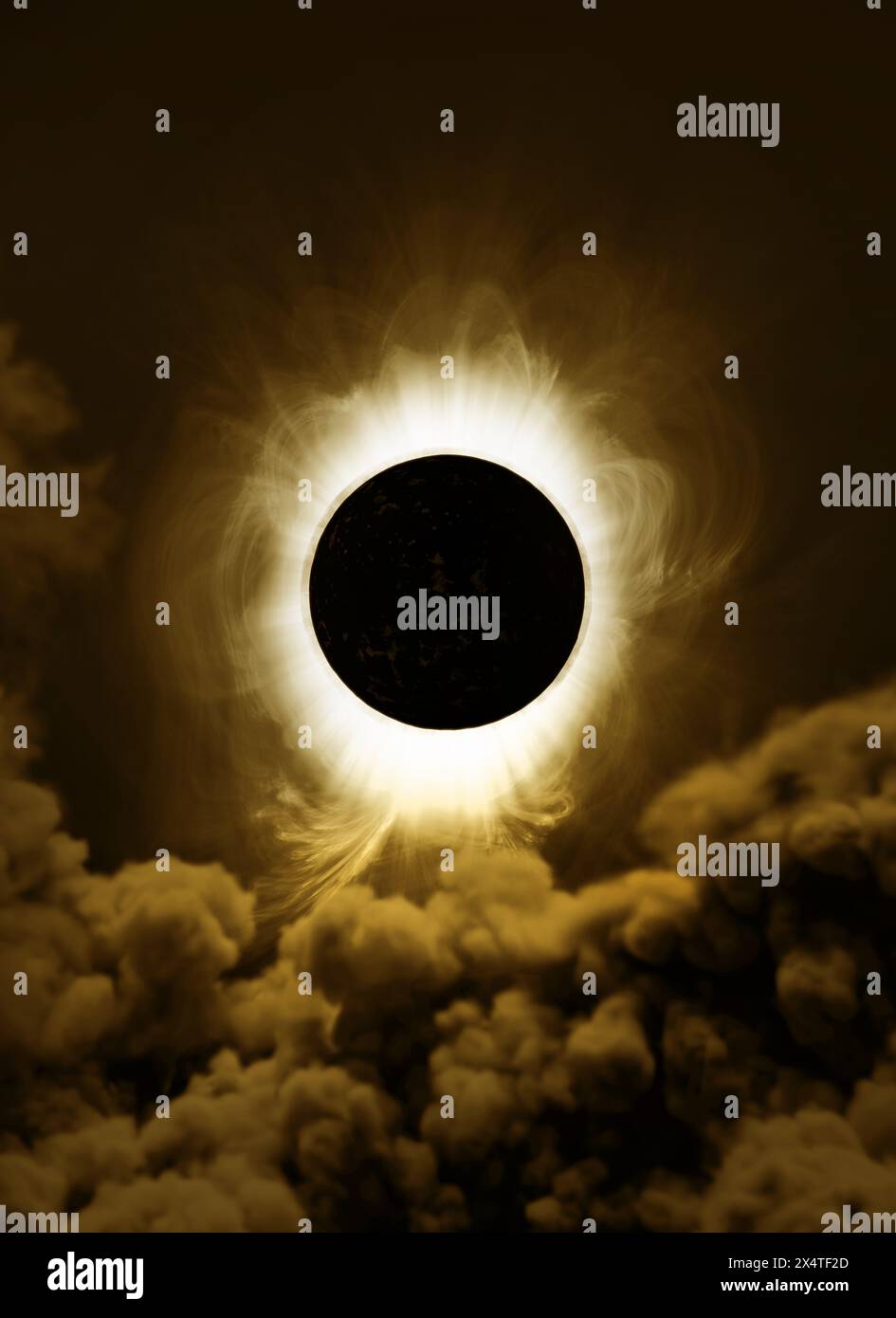 3d solar eclipse hi-res stock photography and images - Alamy