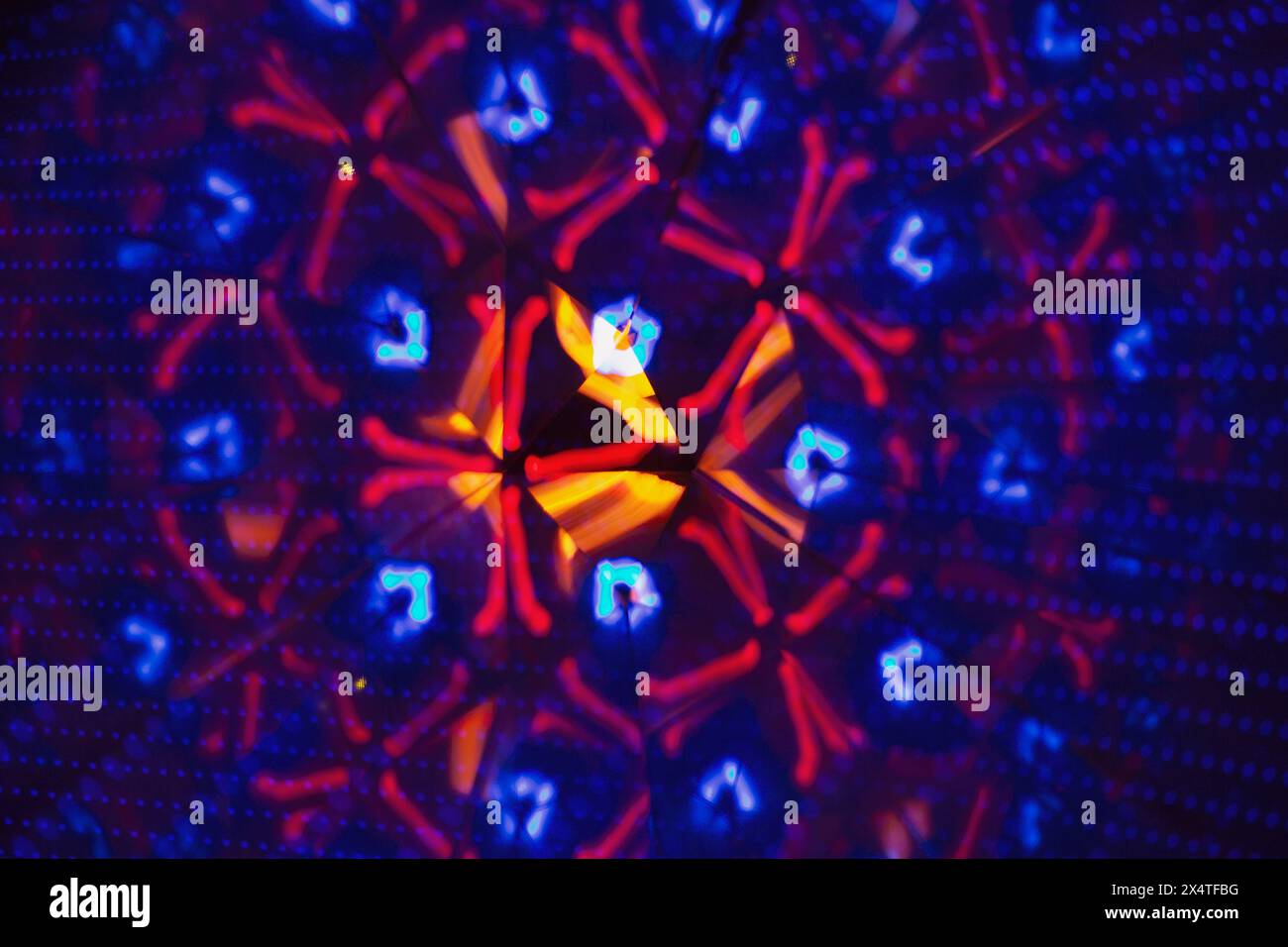 Night photography using lightpainting technique. Luminous effects with ...