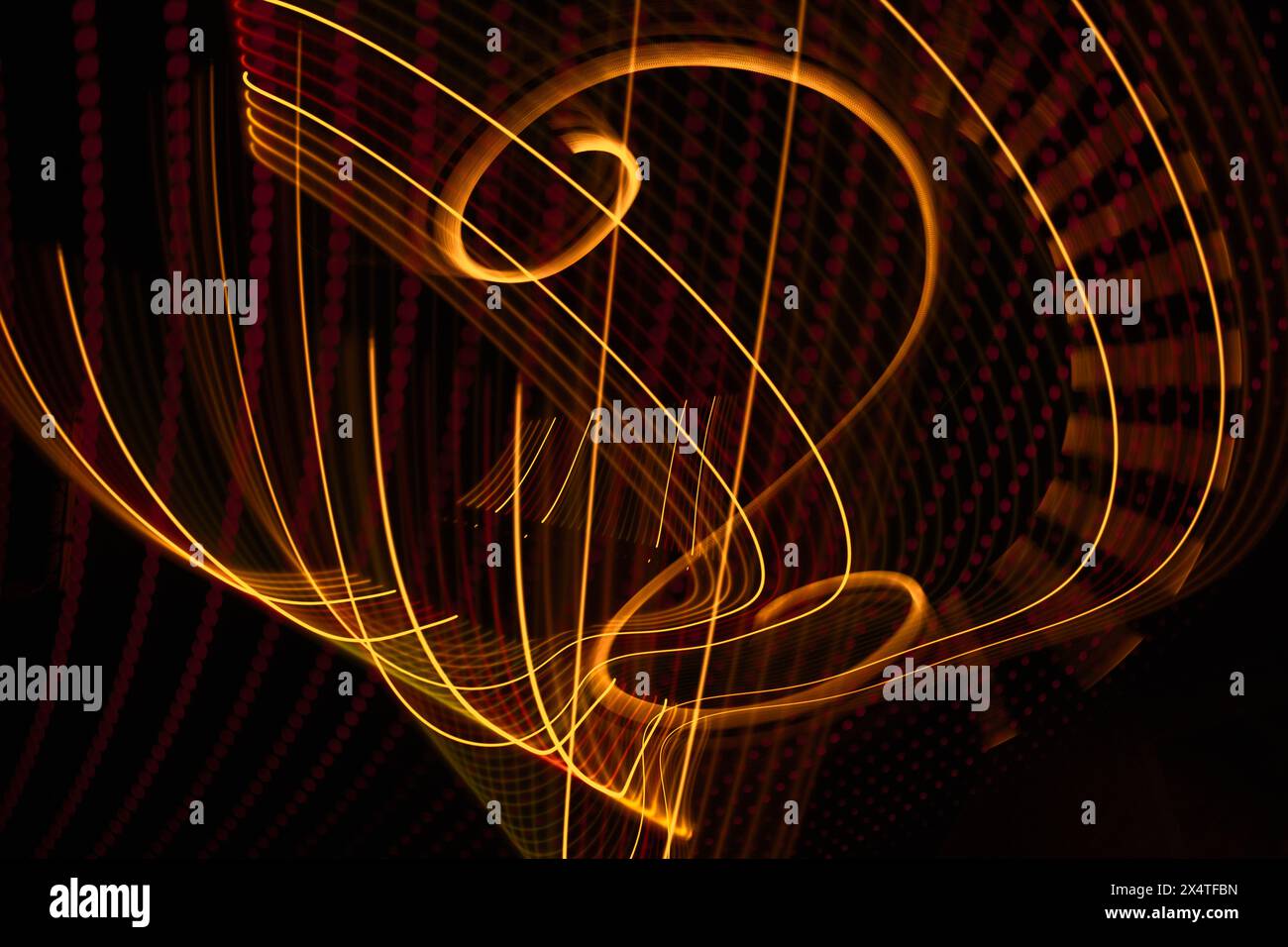 Night photography using lightpainting technique. Luminous effects with ...