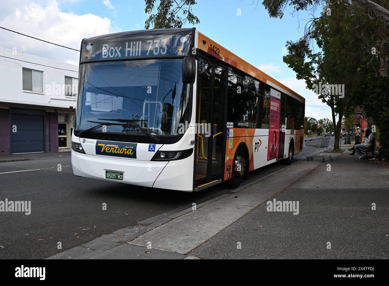 Scania K310UB bus, operated by Ventura and featuring white and orange ...
