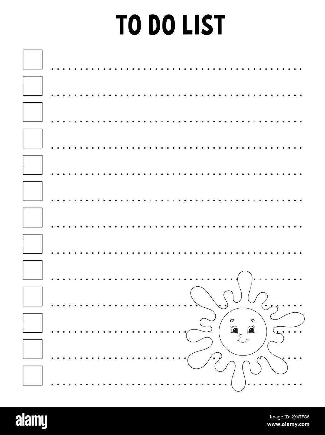 To do list. Printable template. Lined sheet. Handwriting paper. For ...