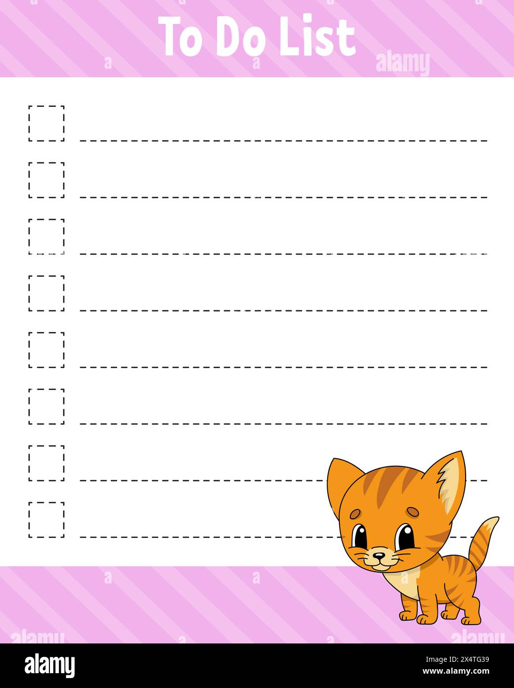 To do list. Printable template. Lined sheet. Handwriting paper. For ...